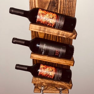 Angled Wine Rack Slanted Wine Rack, Wine Rack, Natural Wine Rack, Wine ...