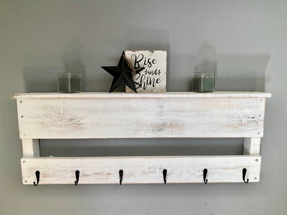 Farmhouse Rack Solid Wood Rustic Rack Coat Rack Key Rack - Etsy
