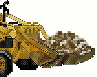 Backhoe Digger Cross Stitch - Etsy