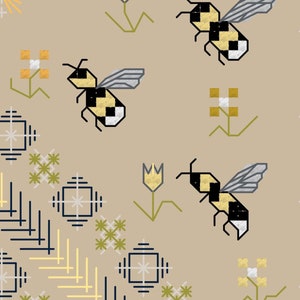 Bumble Bee Sampler Counted Cross Stitch Needlework Design Pattern - Etsy