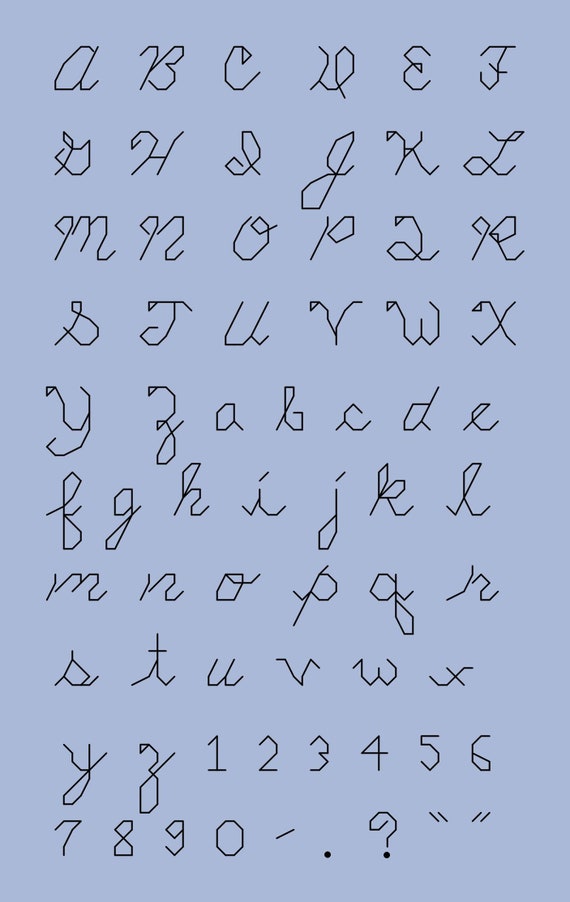 Alphabet Collection 4 Counted Cross Stitch Patterns - Etsy