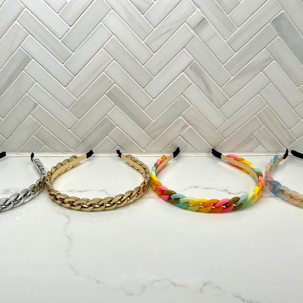 Chain Headband - Etsy