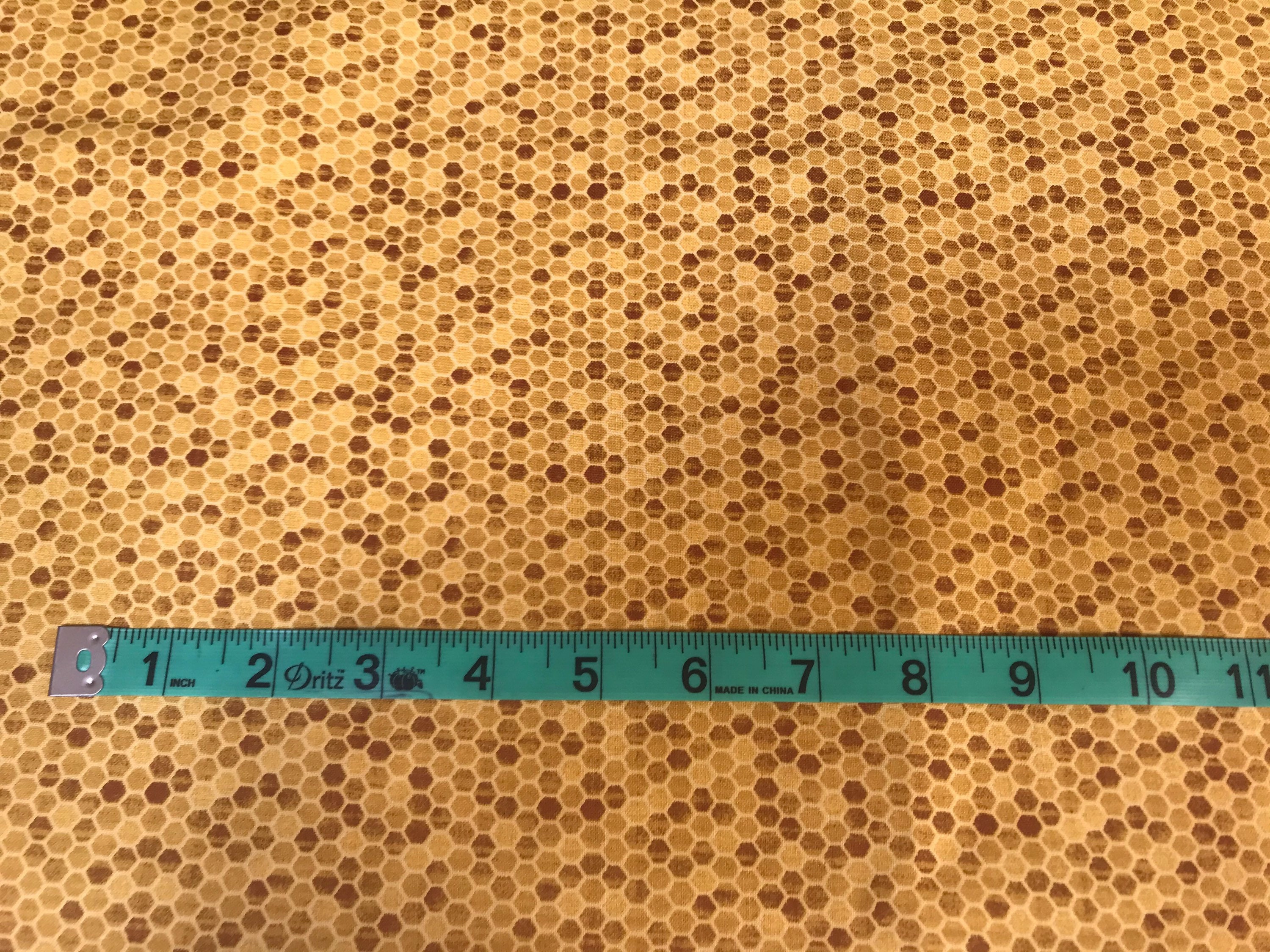 Bee Cone Print Cotton Fabric, Cotton Fabric, Fabric, Sewing Fabric ...