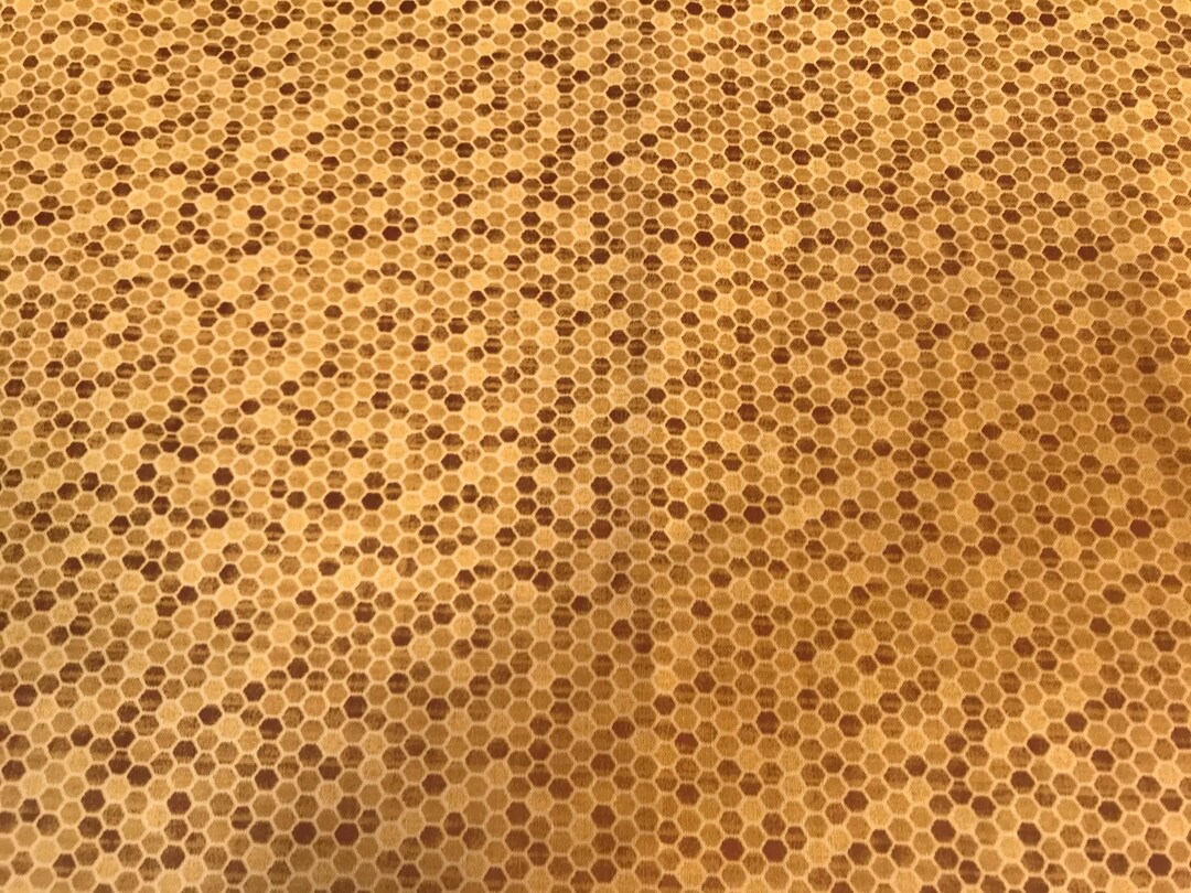 Bee Cone Print Cotton Fabric, Cotton Fabric, Fabric, Sewing Fabric ...