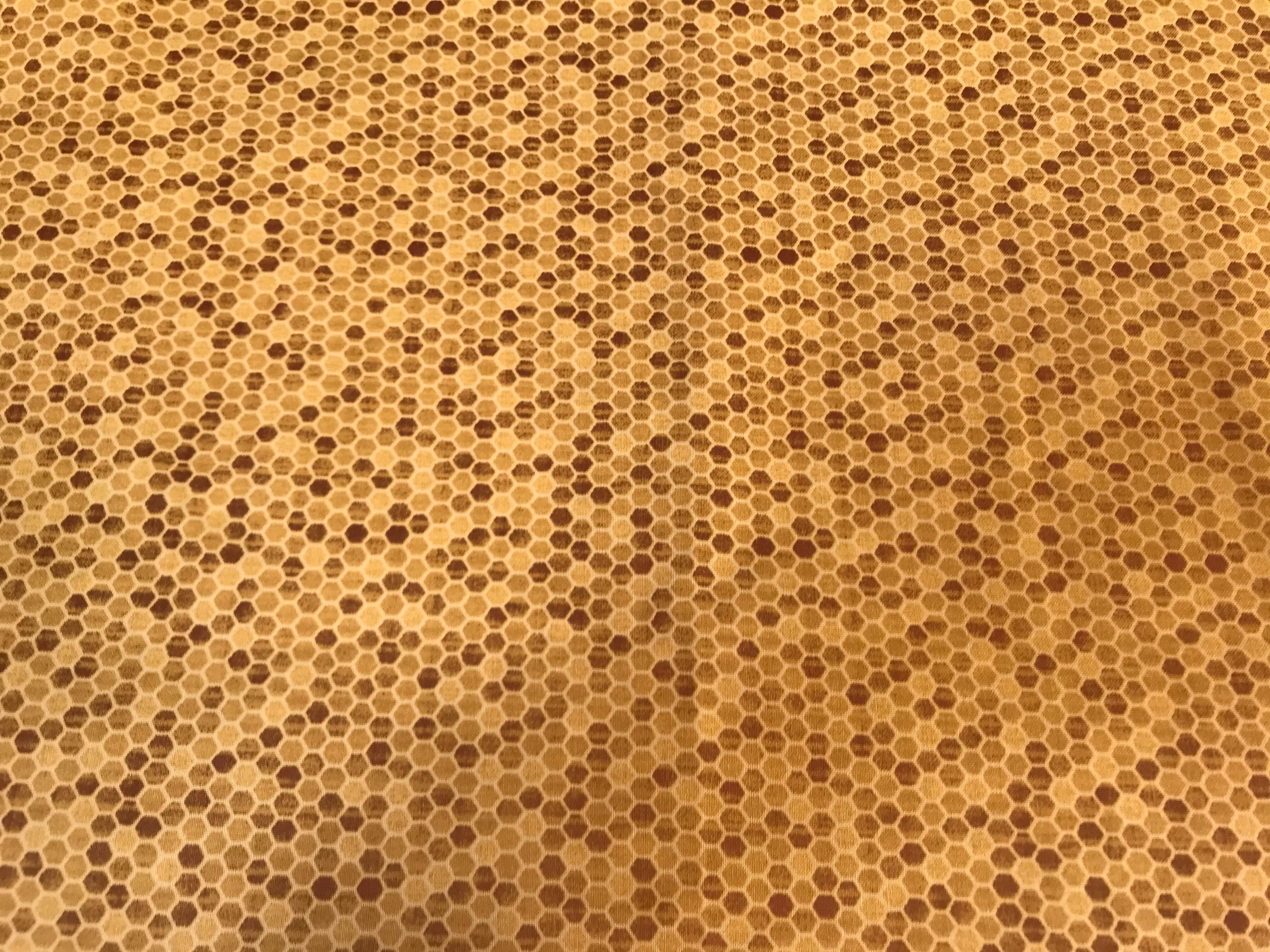 Bee Cone Print Cotton Fabric, Cotton Fabric, Fabric, Sewing Fabric ...