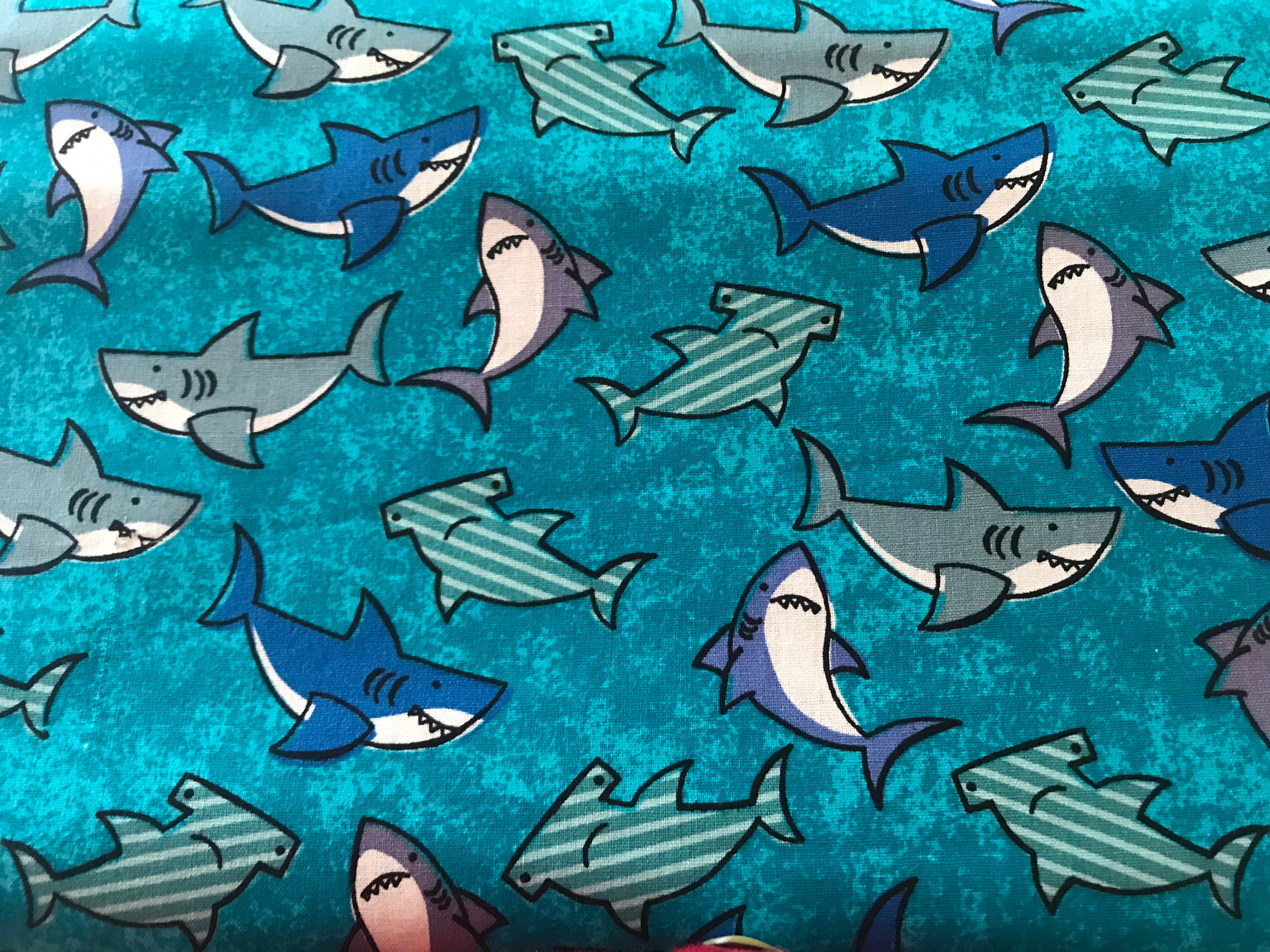 Shark Cotton Fabric, Fabric for Mask, Sewing Fabric, Quilting Fabric ...
