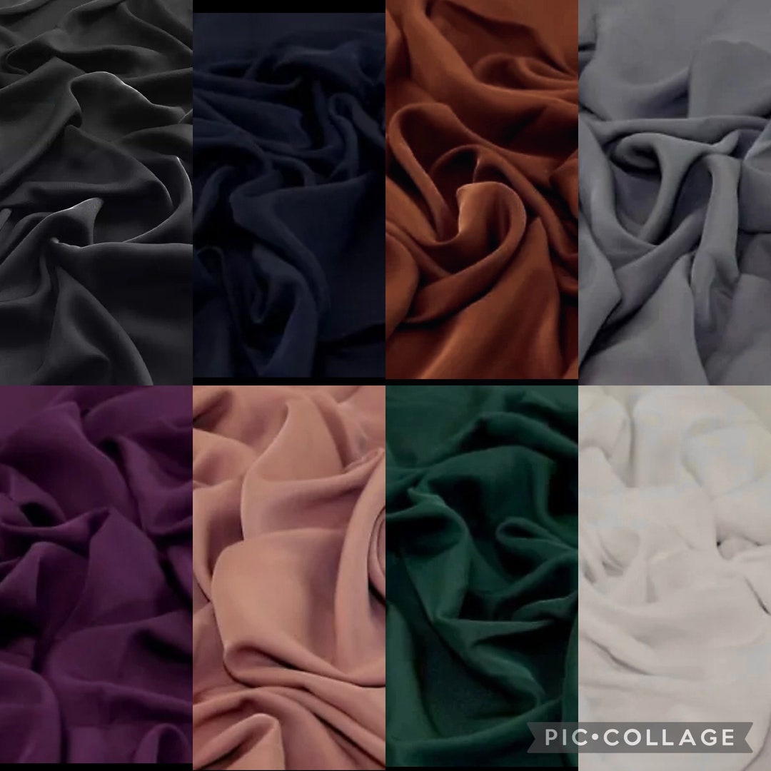 Nida Crepe Fabric Abaya Dress 100% Polyester Fabric Extra Wide 68 ...