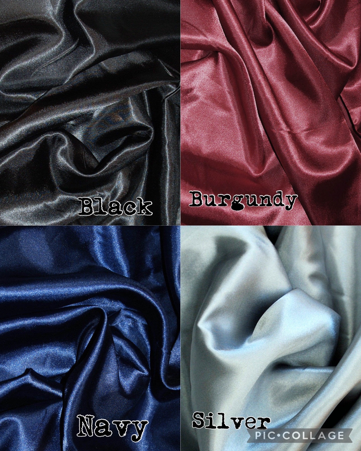 Soft Silky Liquid Satin Fabric Dress Lining Craft Draping Satin Fabric ...