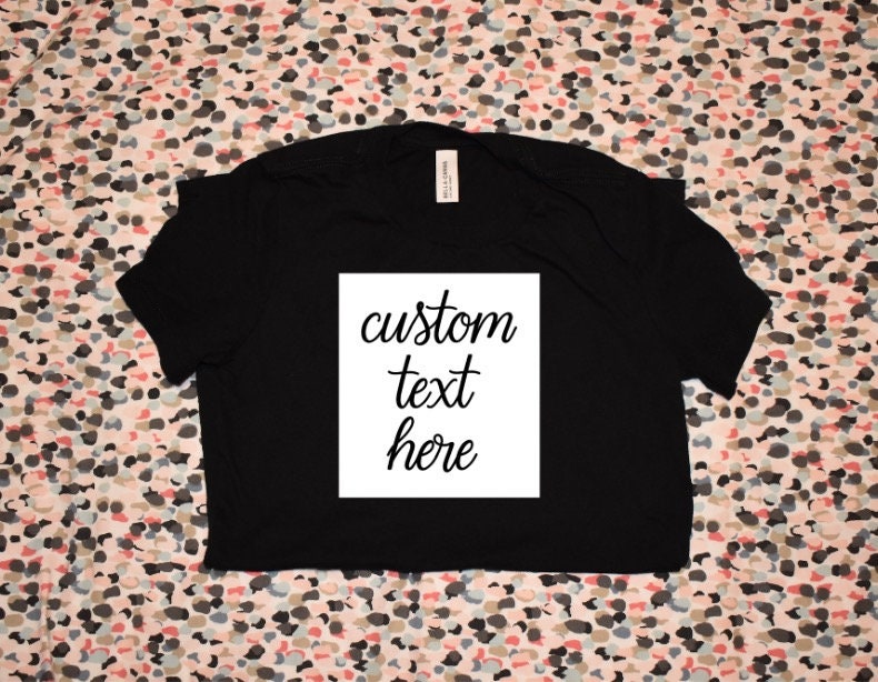 Custom Font T-shirt | Etsy