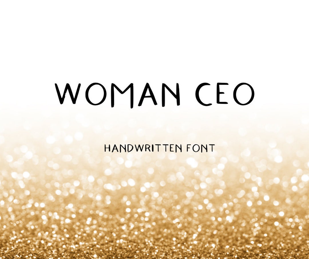Woman CEO Handwritten Font Font Uppercase Font Boss Babe - Etsy