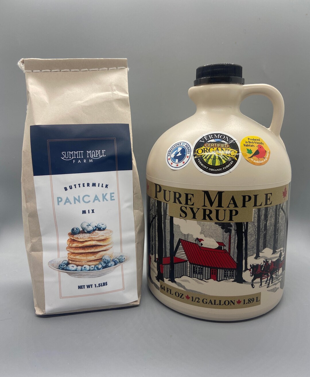 Vermont Breakfast Gift Set: Organic Maple Syrup & Buttermilk Pancake ...
