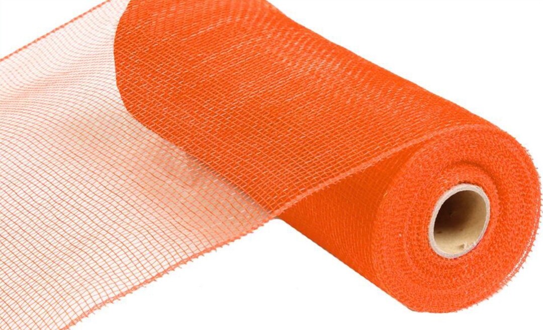 10” Orange Value Deco Mesh, 10” Mesh, Orange Value Mesh, RE800220 ...