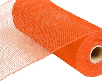 10” Orange Deco Poly Mesh, 10” Mesh, Orange Value Mesh, RE130220 ...