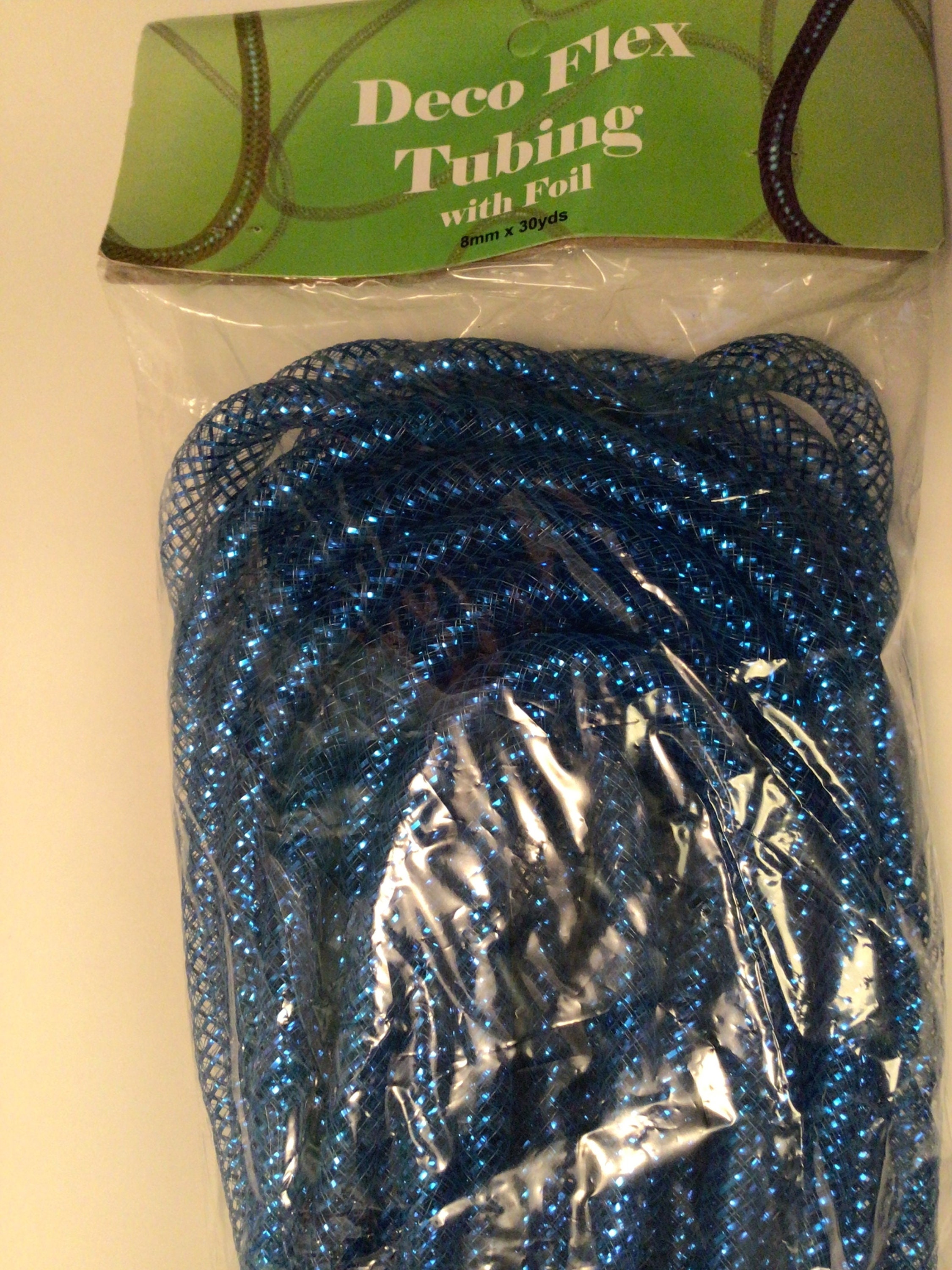 Royal Blue Deco Flex Foil Tubing Ribbon, Summer, Christmas, Patriotic ...