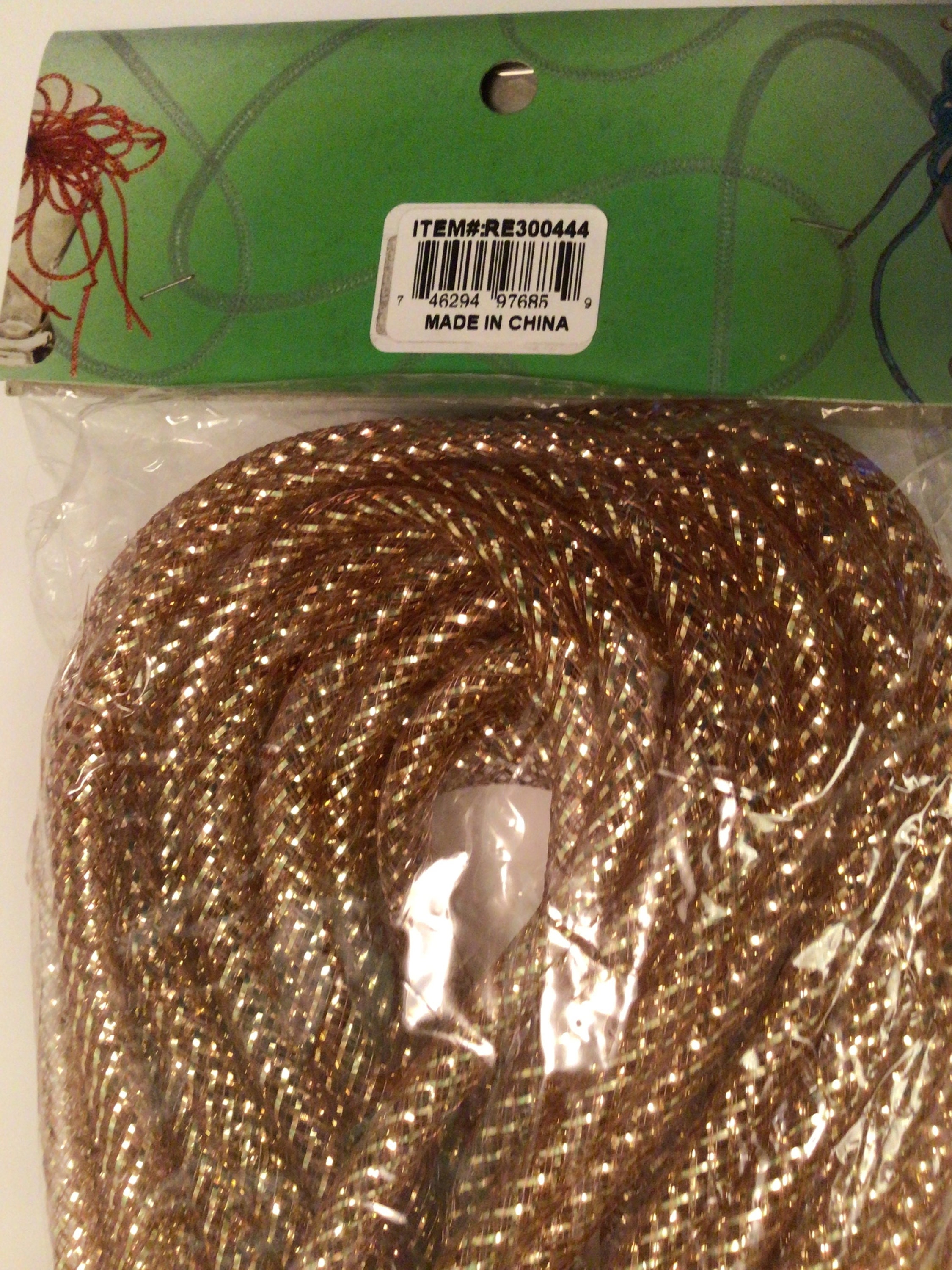 Gold Deco Flex Tubing Foil Ribbon, Everyday Wreath, Fall Wreath ...