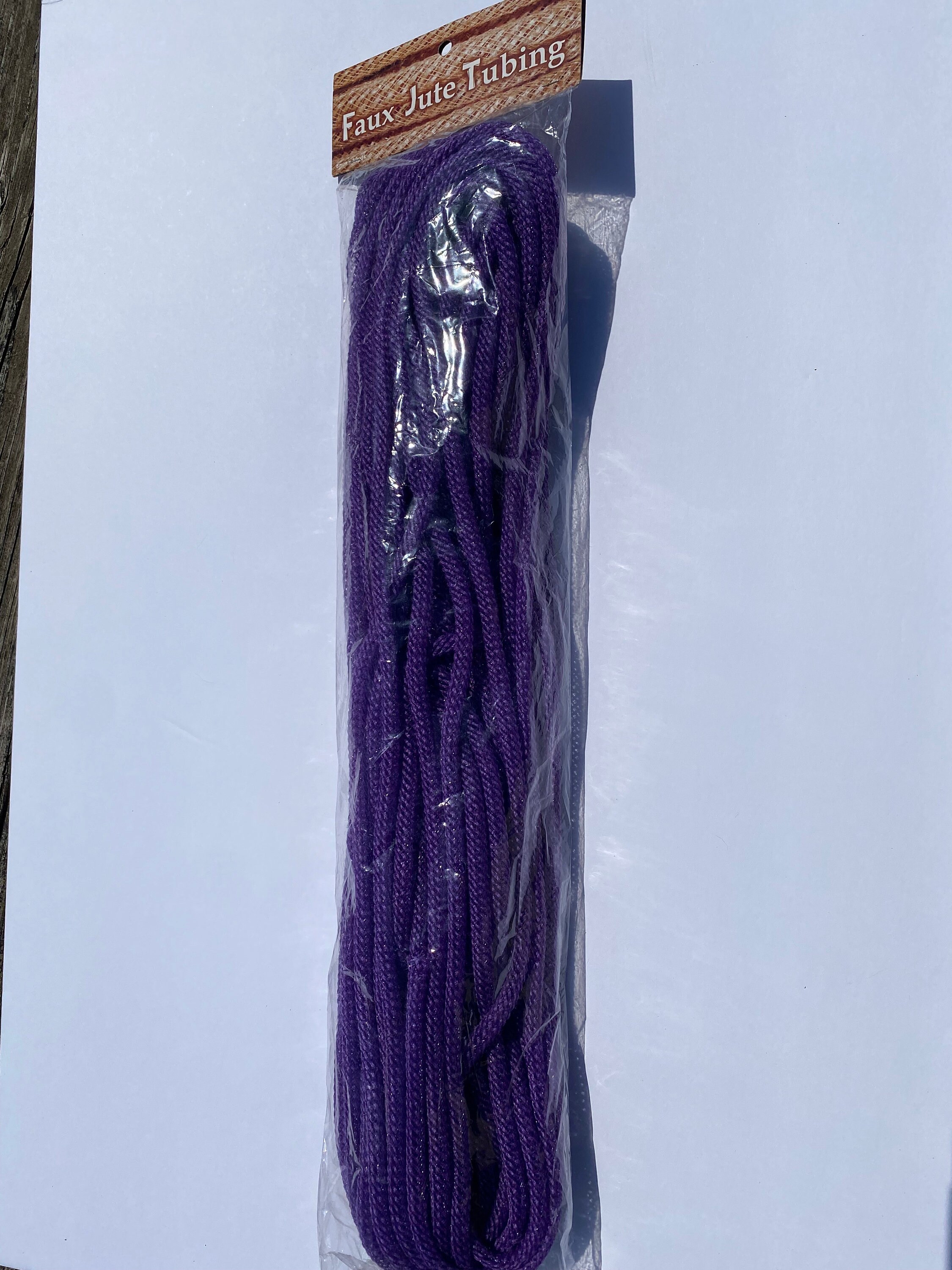 Purple Faux Jute Deco Flex Tubing Ribbon, Summer, Easter, Religious ...