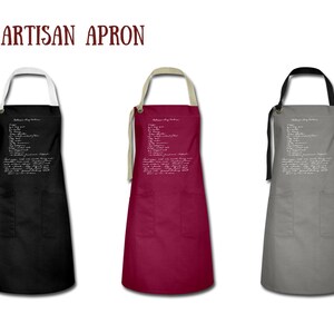 Personalized Apron Handwritten Recipe Gifts, Cotton Custom Aprons With ...