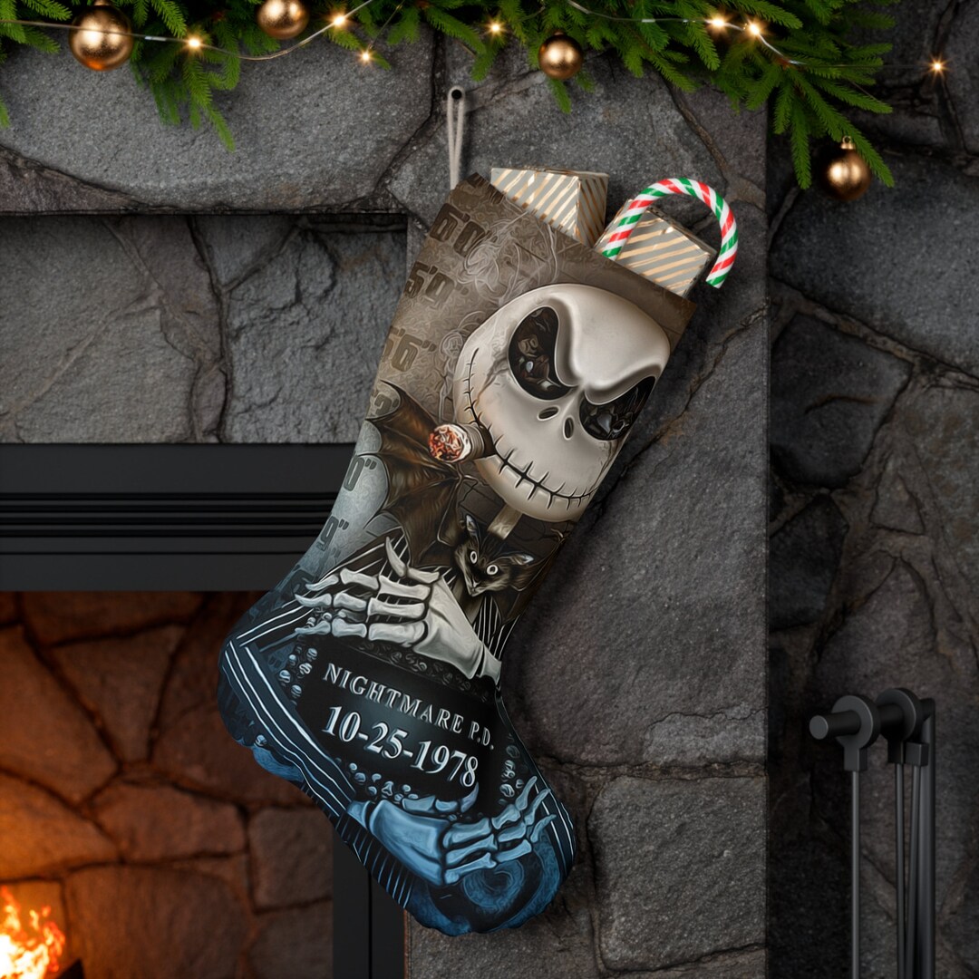 Jack Skellington Santa Stocking - Etsy