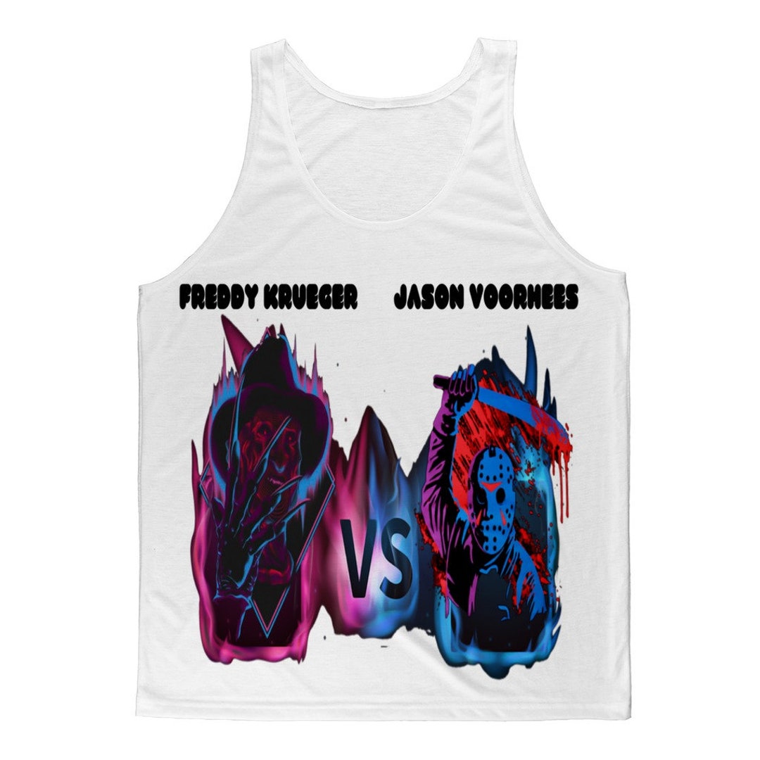 Freddy Vs Jason Classic Sublimation Adult Tank Top - Etsy