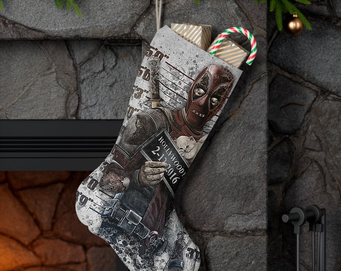 Deadpool Santa Stocking - Etsy