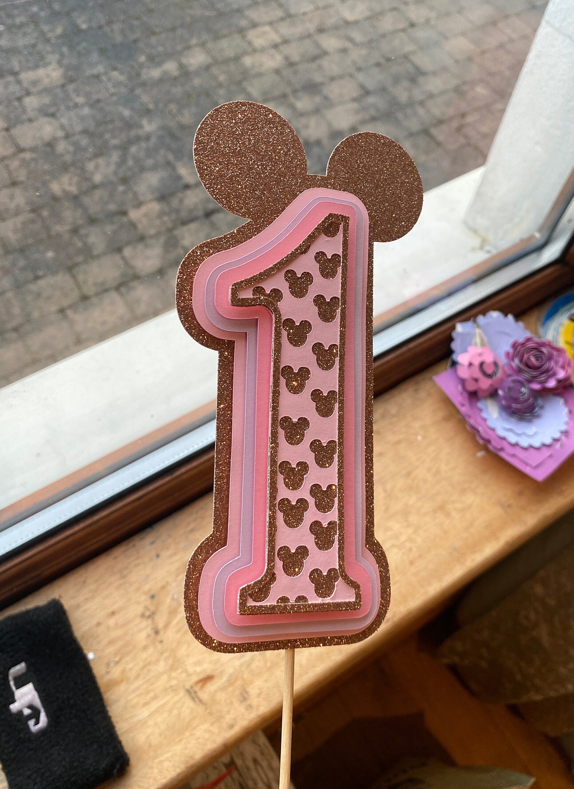 Minnie Mouse Number Cake Topper - Etsy