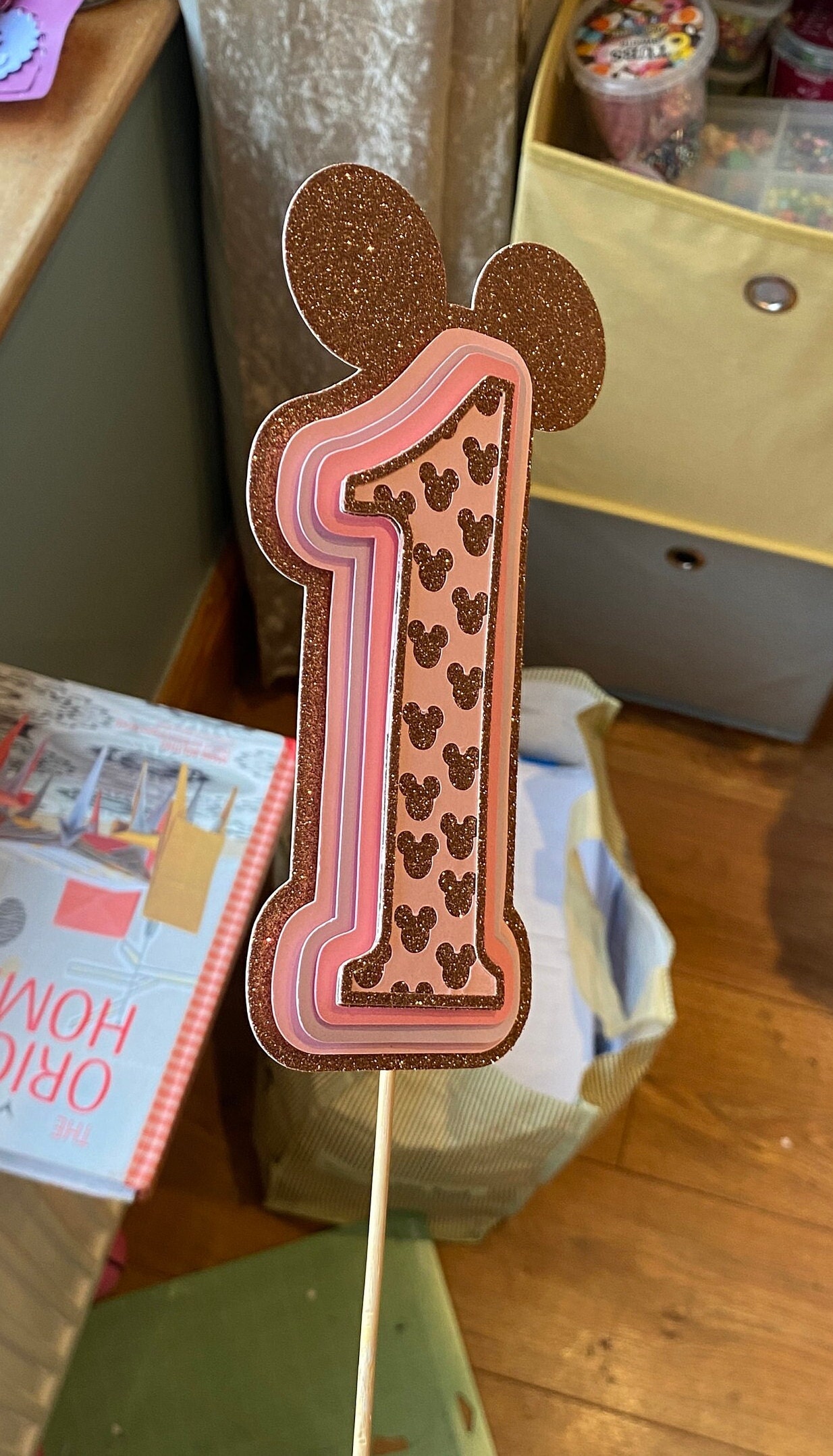 Minnie Mouse Number Cake Topper - Etsy