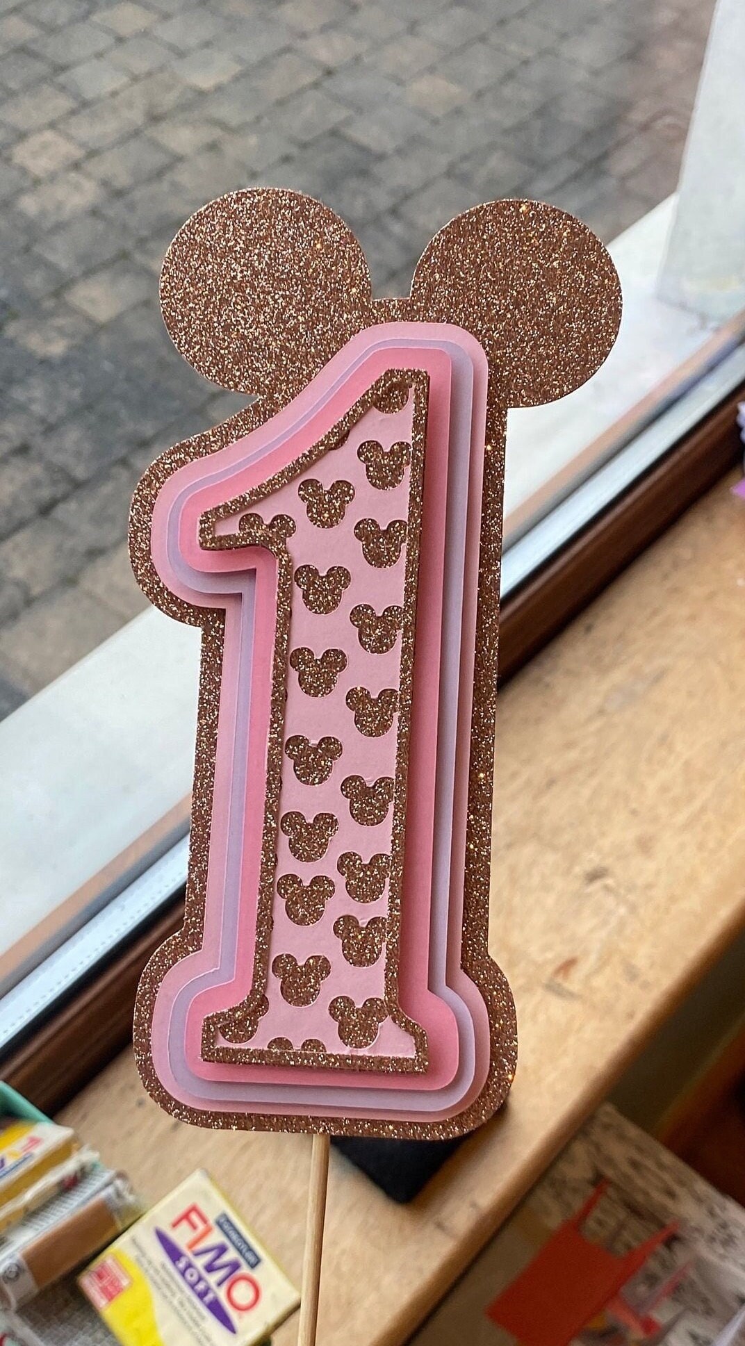 Minnie Mouse Number Cake Topper - Etsy