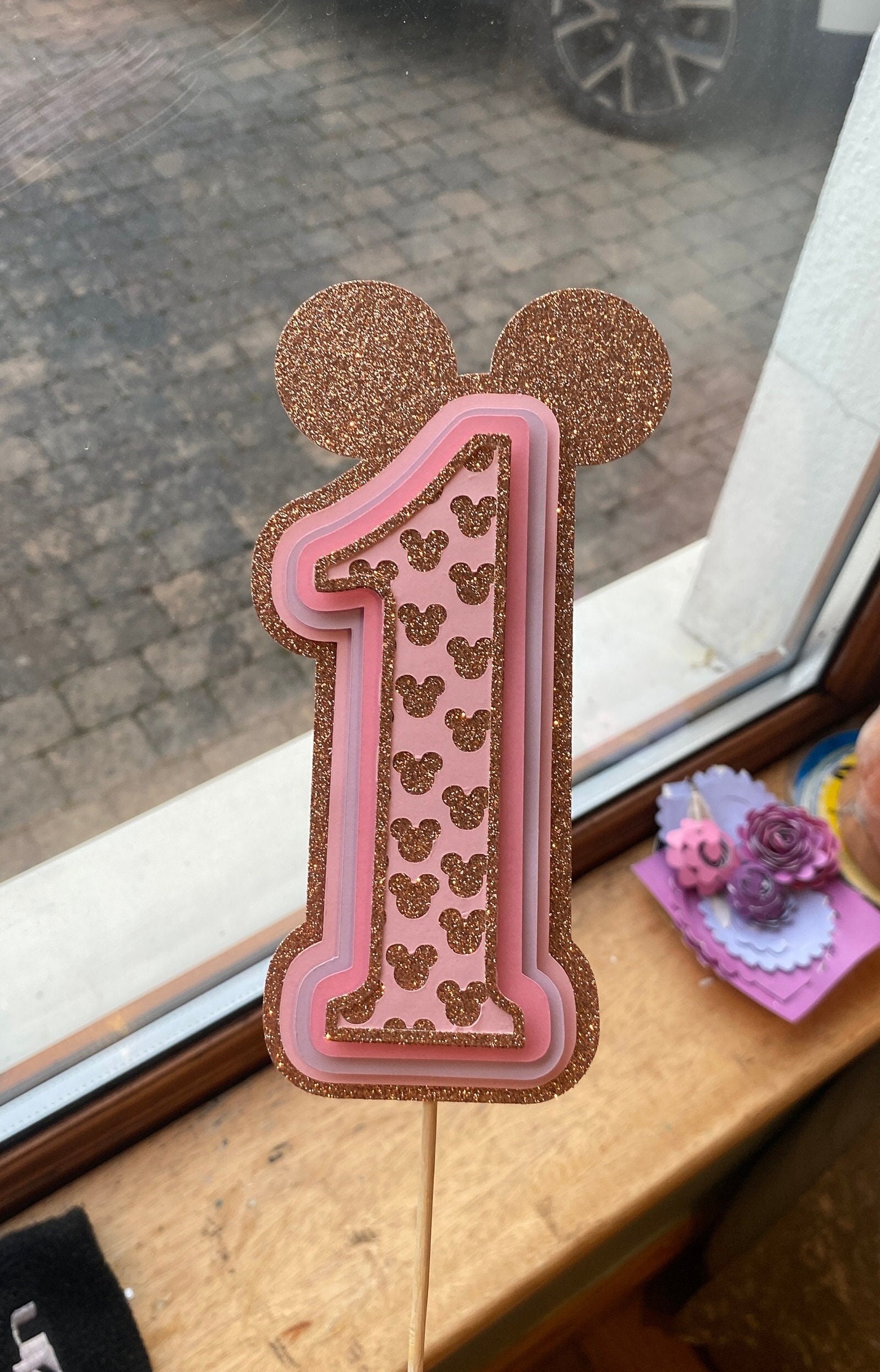 Minnie Mouse Number Cake Topper - Etsy