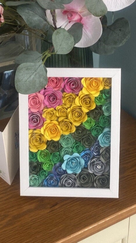 Paper Flower Shadow Boxes - Etsy
