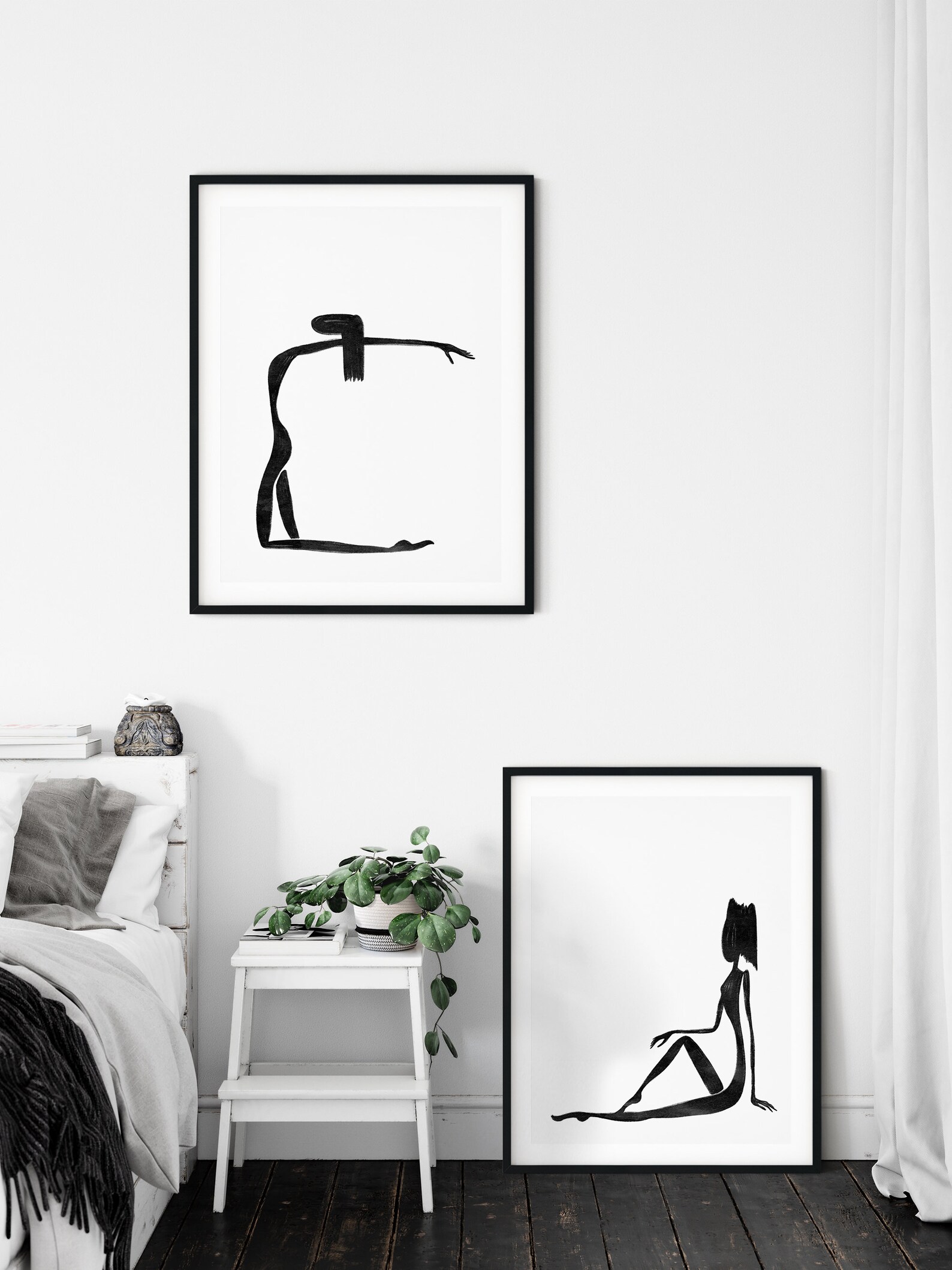 Black And White Minimalism Style Printable Poster With Etsy