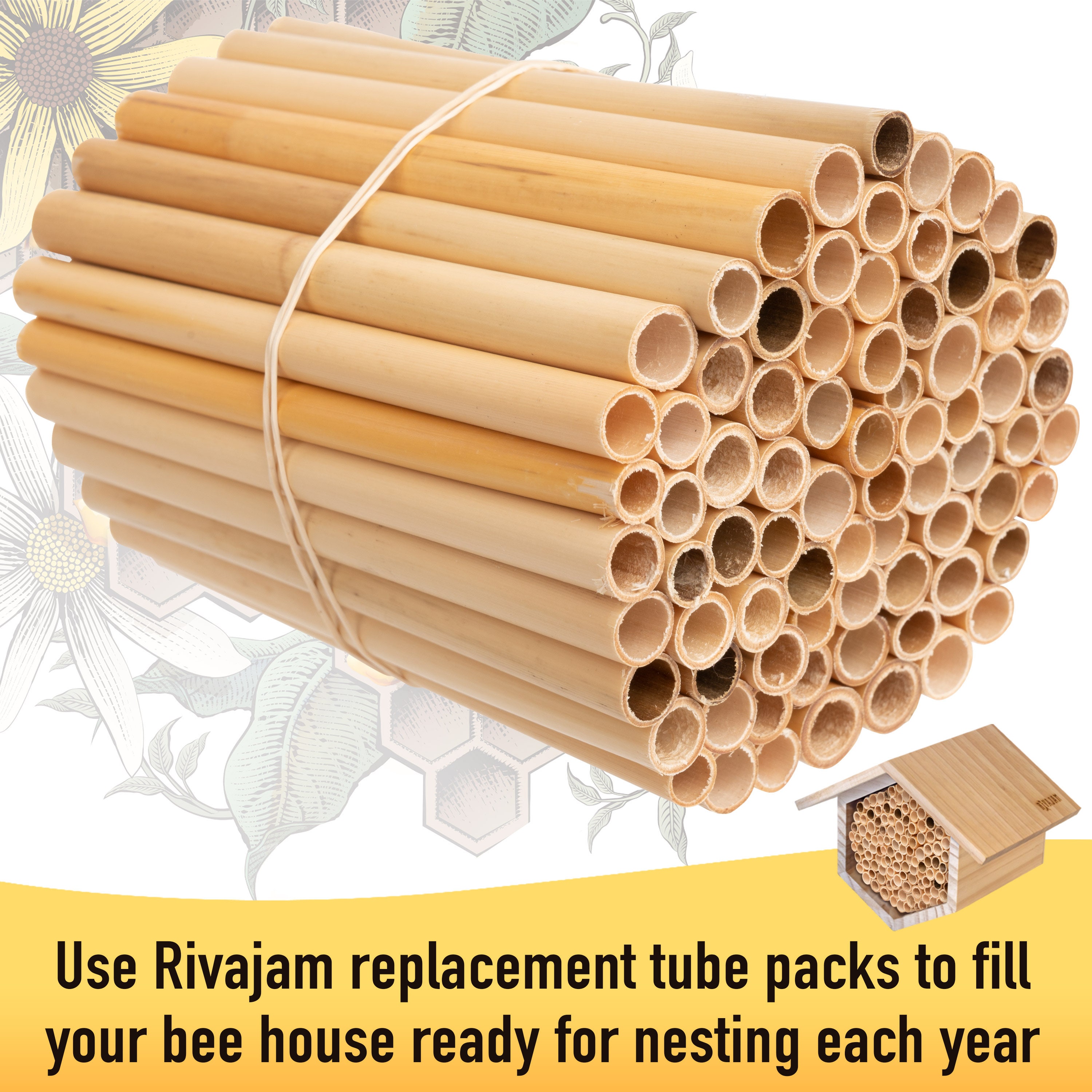 Rivajam 75 Phragmite Reed Native Mason Bee Nesting Tubes | Etsy