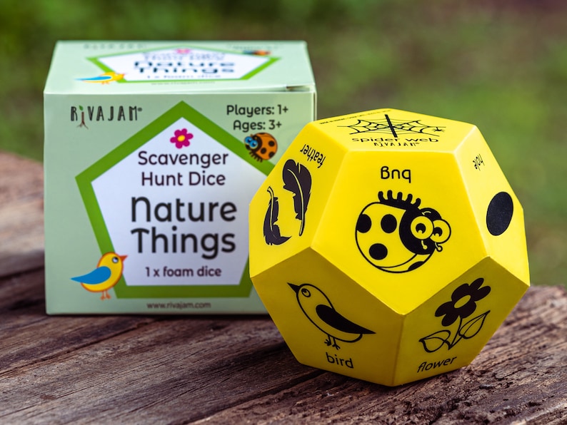Nature Scavenger Hunt Dice Game: Family Outdoor Fun - Etsy