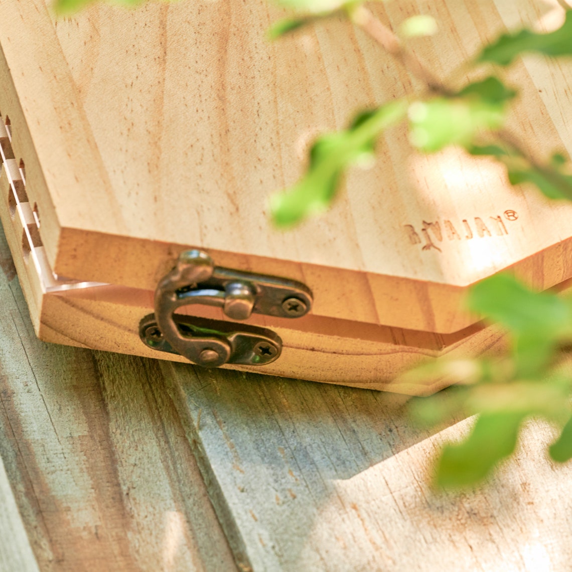 Rivajam Native Bee Observatory Wax Coated Mason Bee House - Etsy