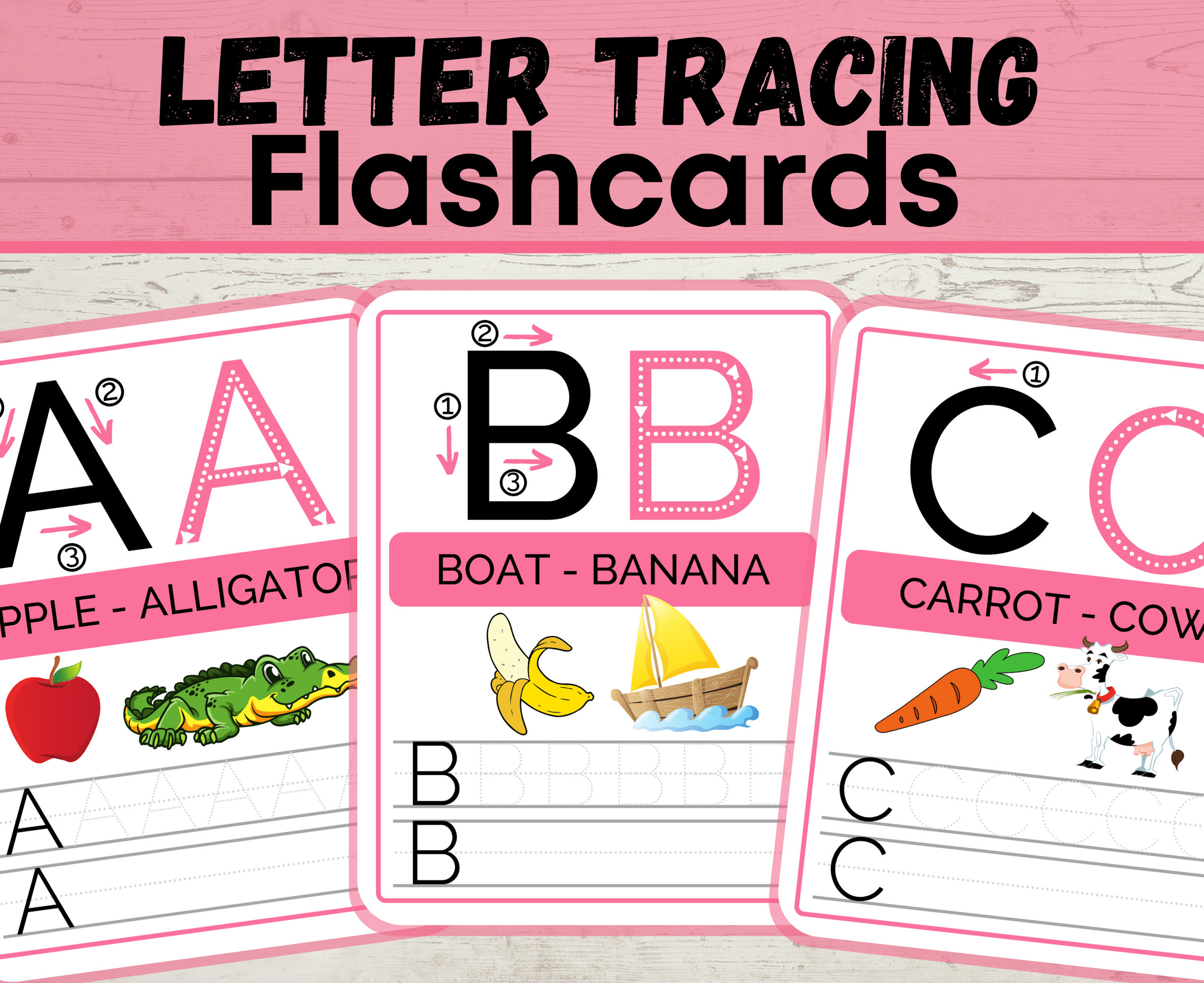 Alphabet Tracing Printable Flashcard | Preschool Handwriting Practice ...