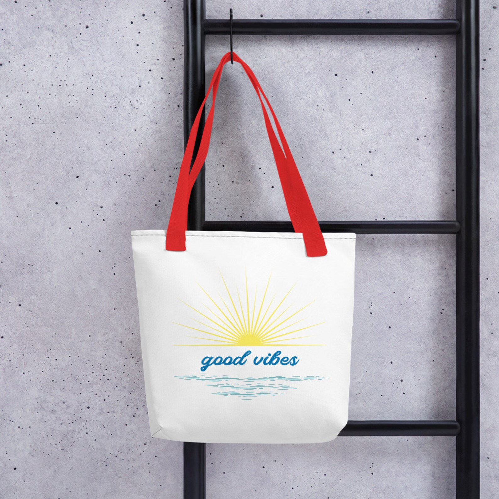 Good Vibes Tote Bag, Good Vibes Bag, Vacation Tote Bag, Gift for ...