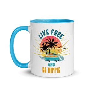Live Free and Be Hippie Coffee Mug Hippie Coffee Mug Hippie - Etsy