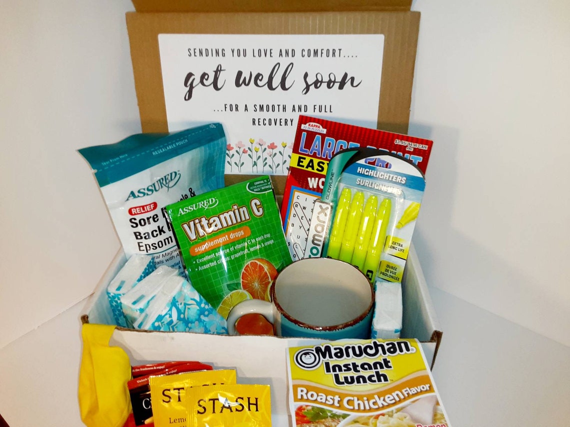 Get Well Soon Gift Box Sick Gift Box Thinking of You - Etsy