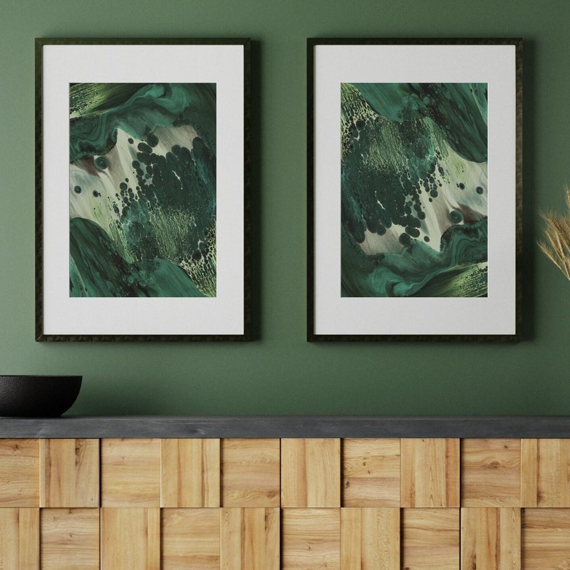 Emerald Wall Art - Etsy