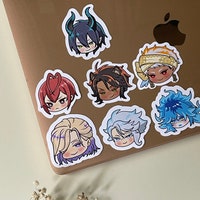 TWISTED WONDERLAND Waterproof Stickers Lilia Vanrouge Neige Leblanche ...