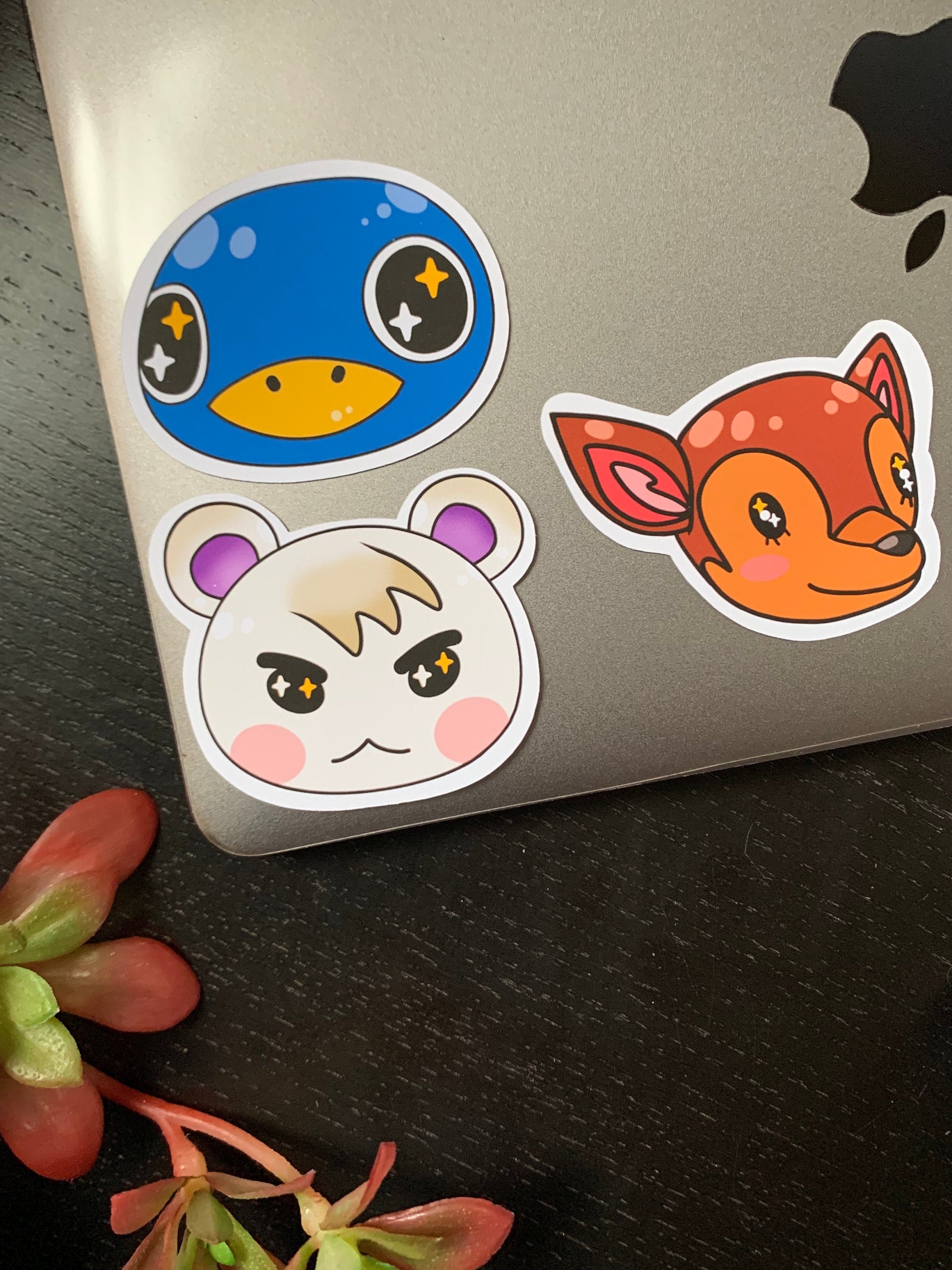 ACNH Cute Stickers ACNL Animal Crossing Marshal Fauna Roald - Etsy