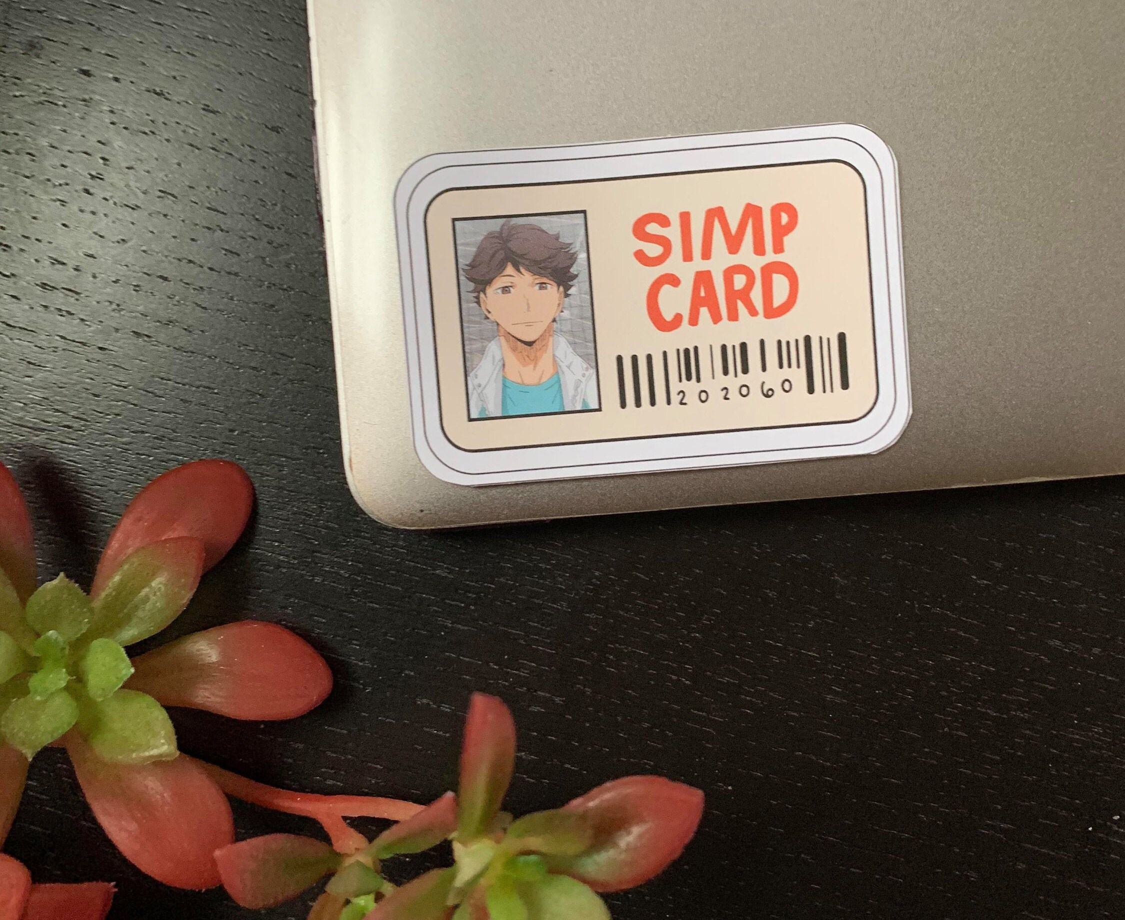 Custom Simp Card License Sticker Arthur Meme Text Anime ID - Etsy