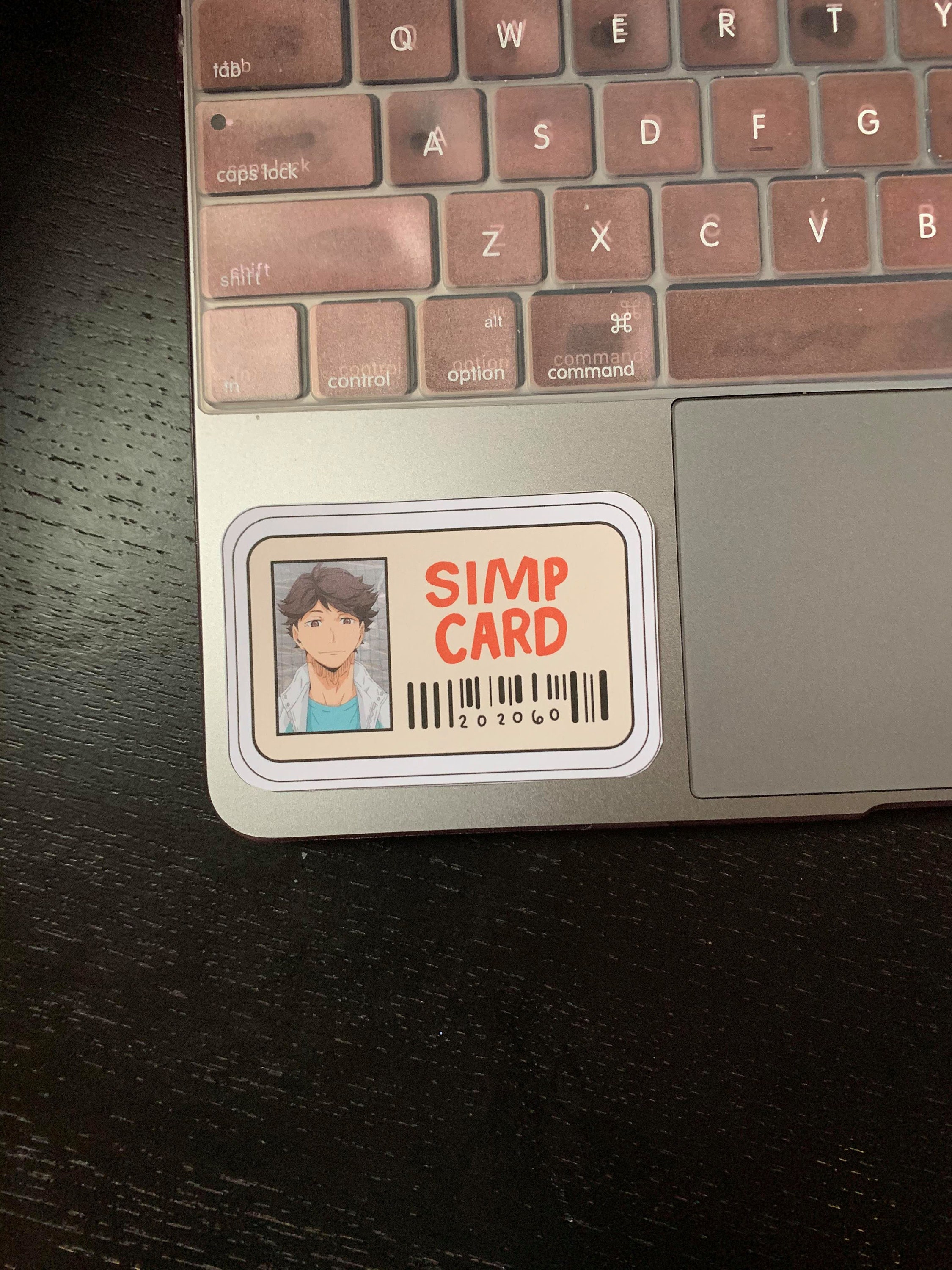Custom Simp Card License Sticker Arthur Meme Text Anime ID - Etsy