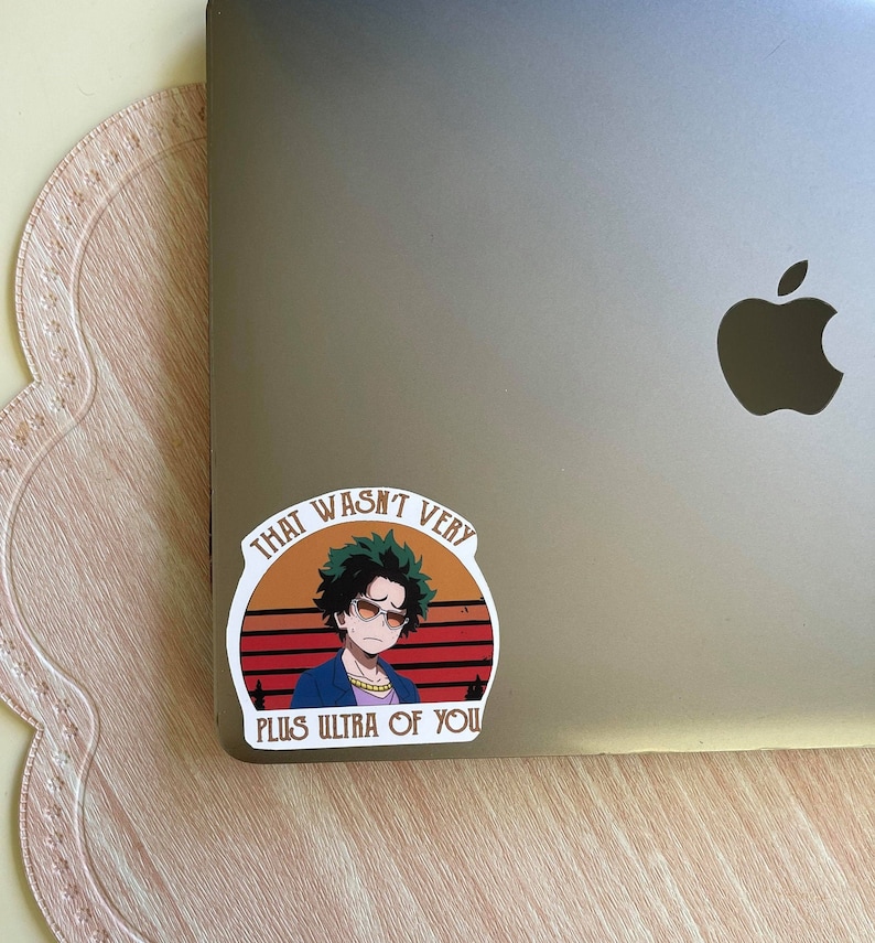 That Wasn't Very Plus Ultra of You Sticker Deku BNHA MHA | Etsy