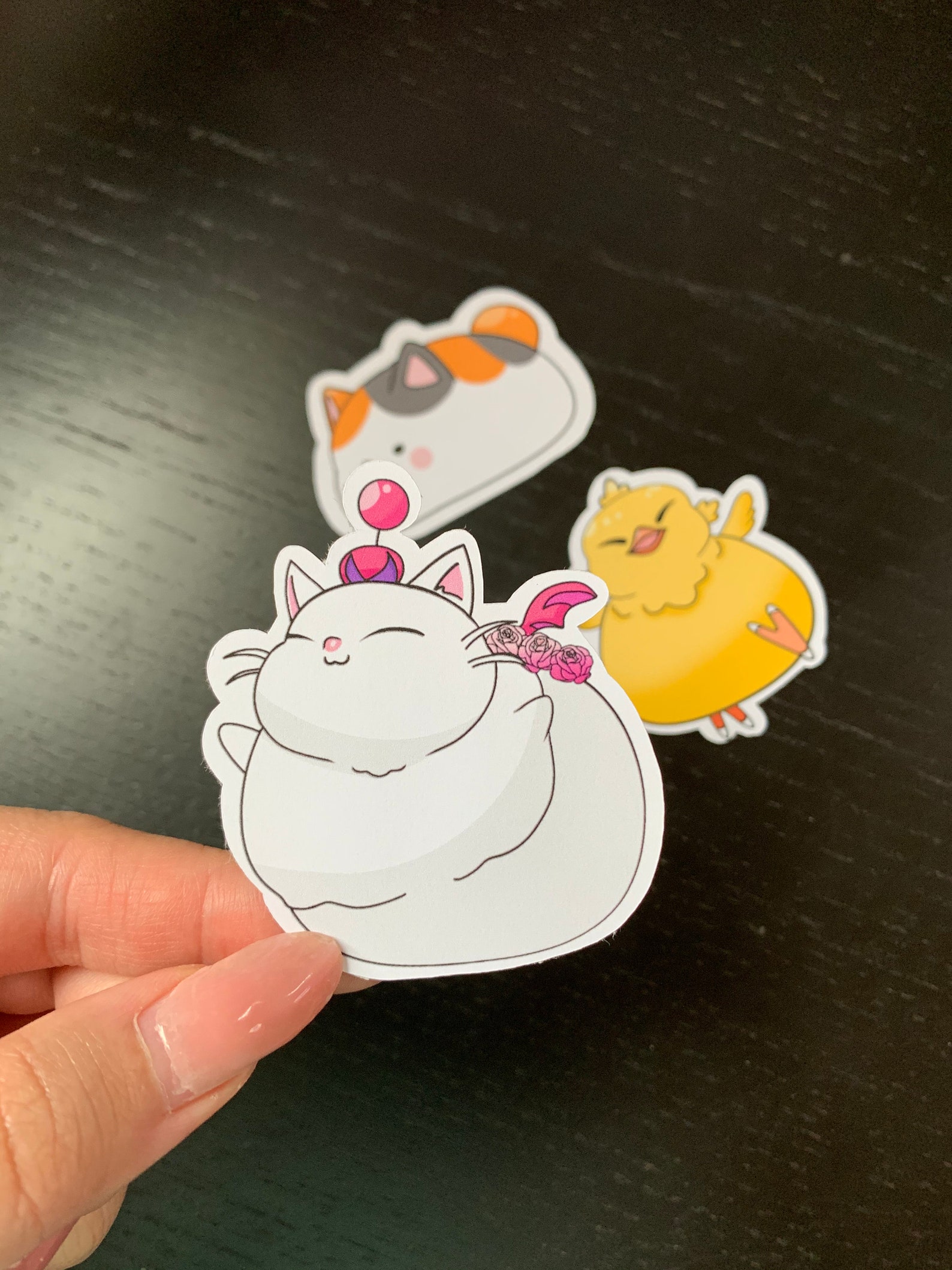 FFXIV Fat Mount Stickers Cute Cat Chocobo Moogle FF14 Final - Etsy