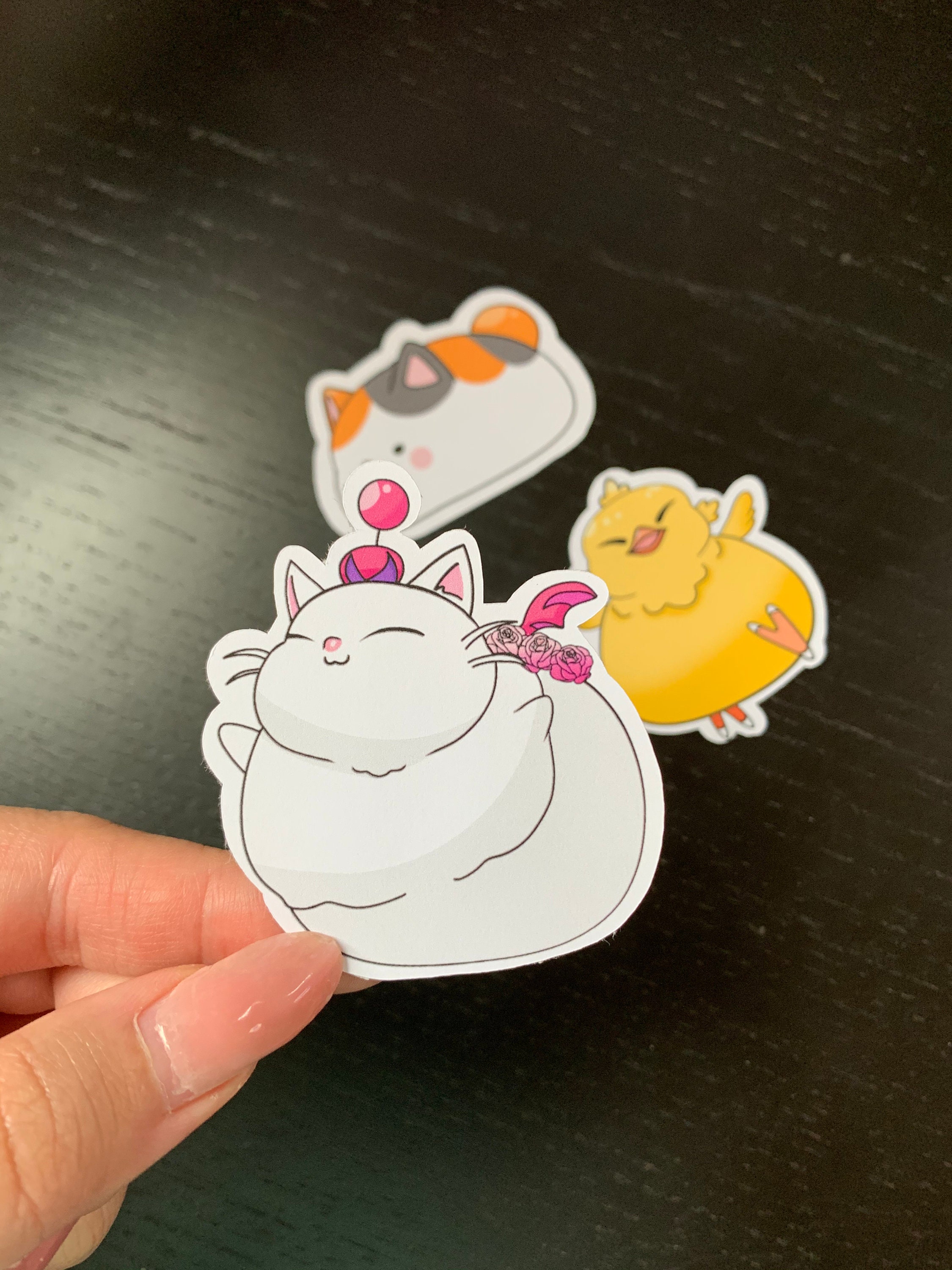 FFXIV Fat Mount Stickers | Cute Cat Chocobo Moogle FF14 Final Fantasy ...