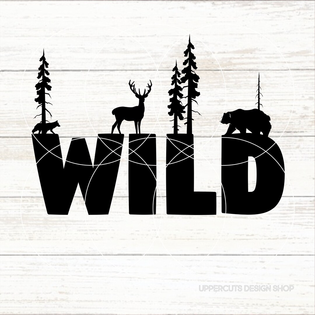 Wild SVG File, Forest Graphic, Woodland Animals SVG, Nature Theme Cut ...