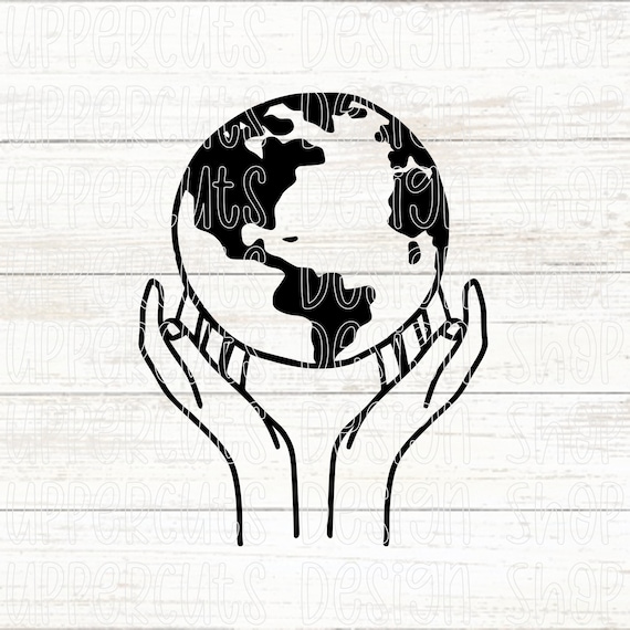Earth Day SVG Save the Planet Earth in Hands SVG DIY Earth - Etsy