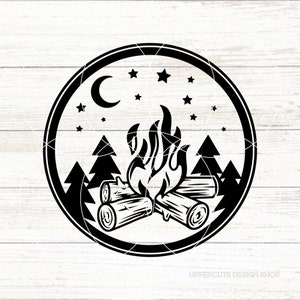 Campfire SVG, Camp Fire, Camping Trip, Campfire Graphic, Diy Camping T ...