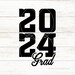 Grad 2024 SVG, Graduation SVG, Class of 2024 Svg, Senior Class, Diy ...