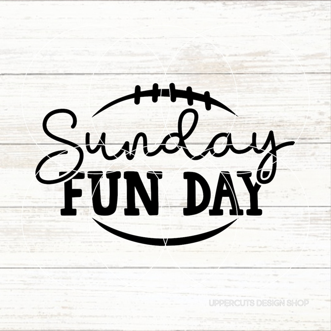 Sunday Funday SVG, Cute Football SVG, DIY Football T-shirt, Game Day ...